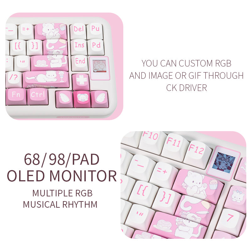 CoolKiller Wireless Gasket Mechanical Keyboard - ROCOCO