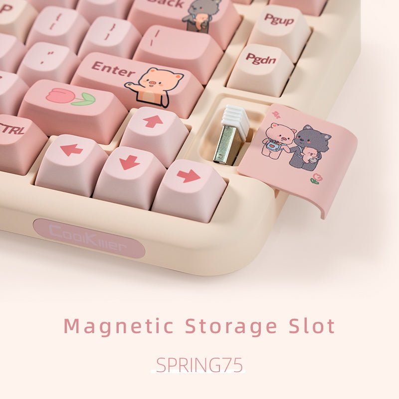 CoolKiller Wireless Gasket Mechanical Keyboard - Spring