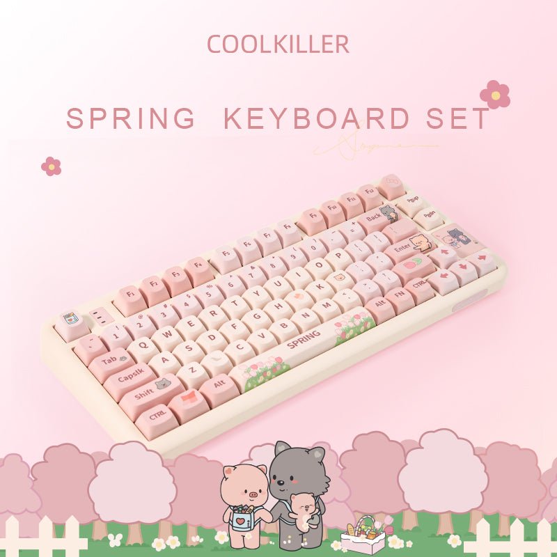 CoolKiller Wireless Gasket Mechanical Keyboard - Spring